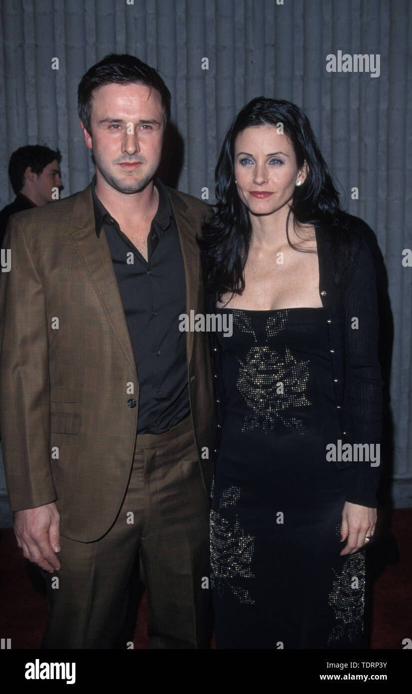 Feb 03, 2000; Los Angeles, CA, USA; Actress COURTNEY COX & husband ...