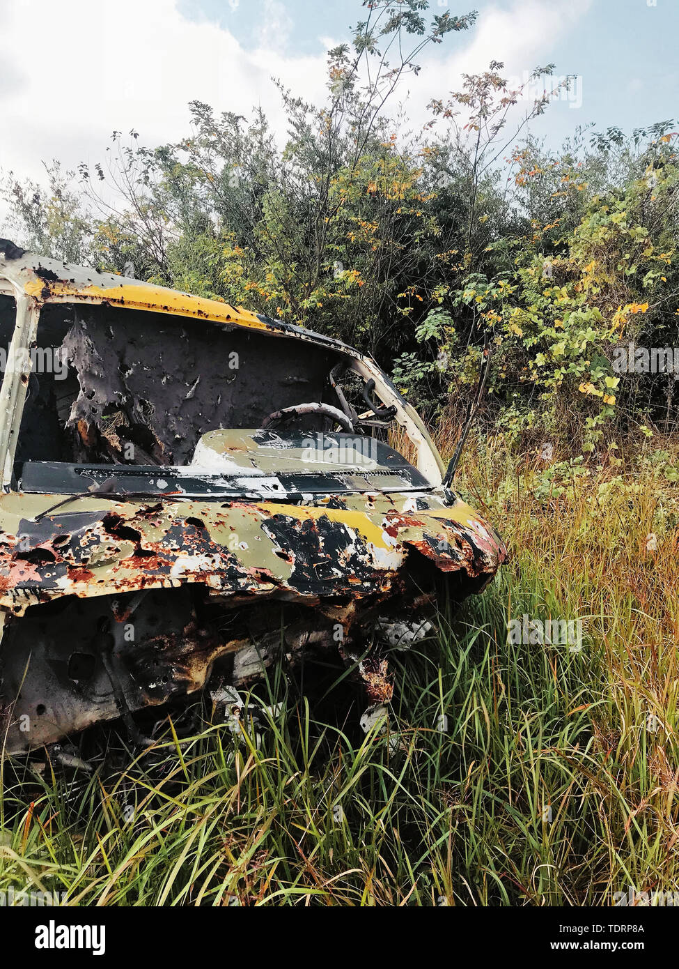 Armored vehicle shot through hi-res stock photography and images - Alamy
