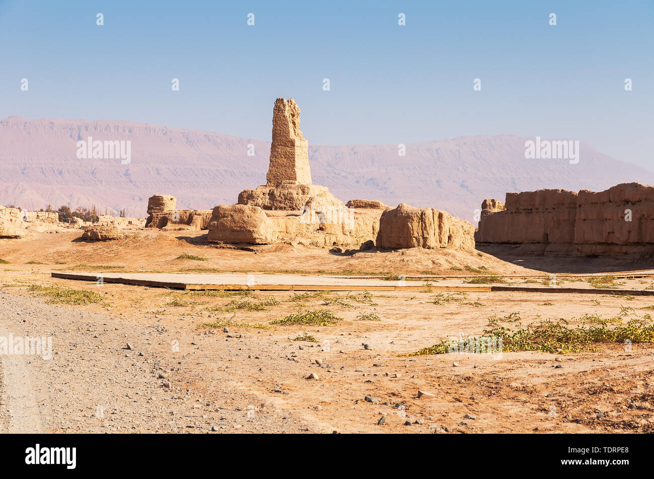 ancient city of gaochang Stock Photo - Alamy