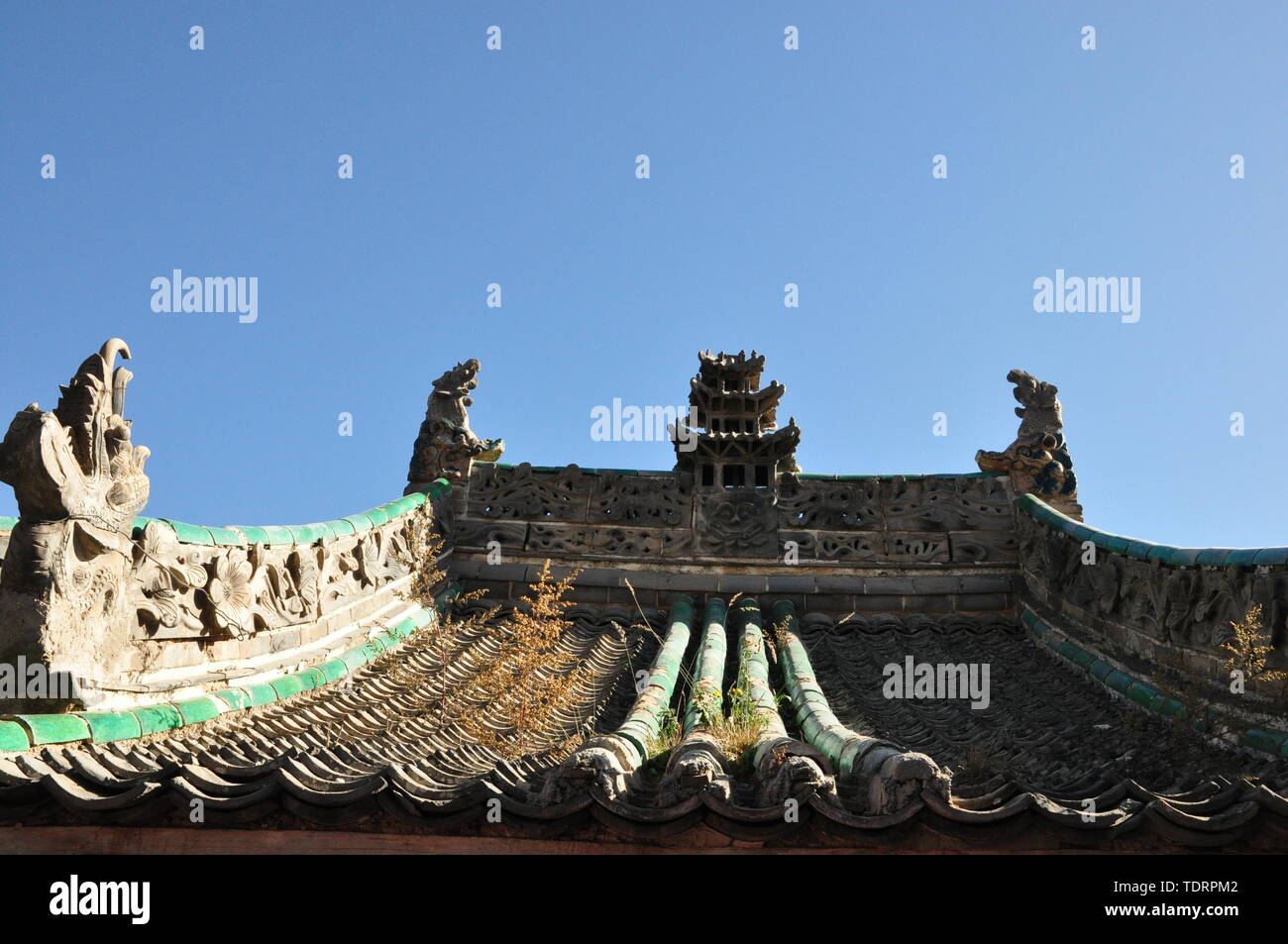 Ancient architecture of Xiaoshan, Pingliang City, Gansu Province Stock ...