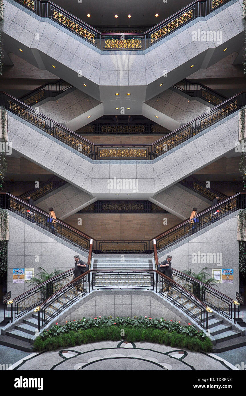 Rotating staircase, classic design Stock Photo - Alamy