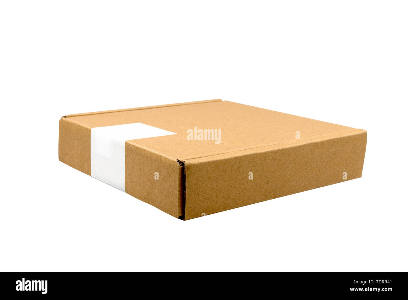 isolated cardboard box on white background Stock Photo - Alamy