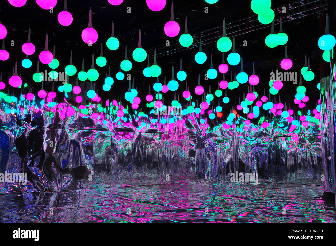 Colorful light show Stock Photo - Alamy