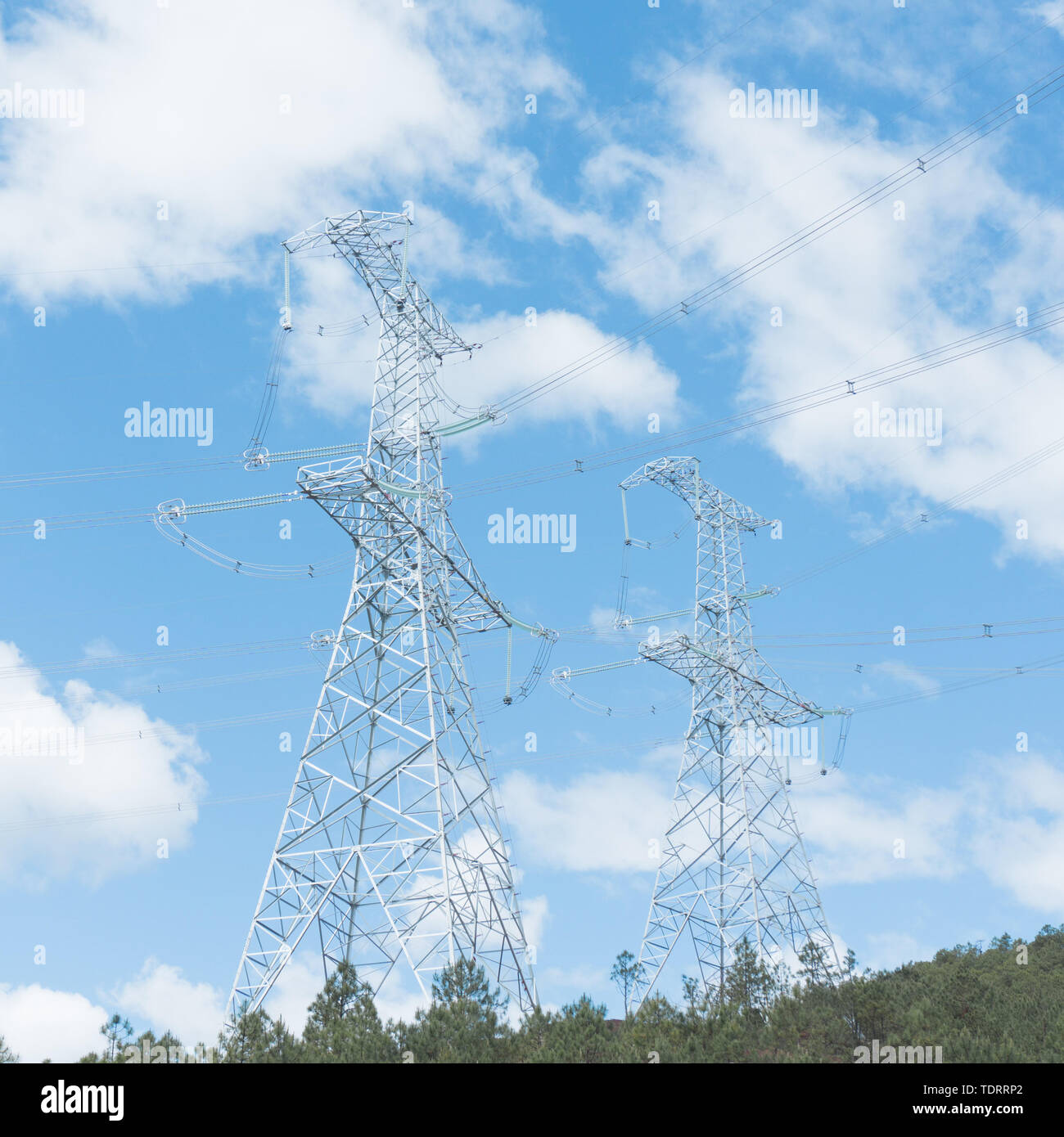 Ultra high voltage power lines hi-res stock photography and images - Alamy