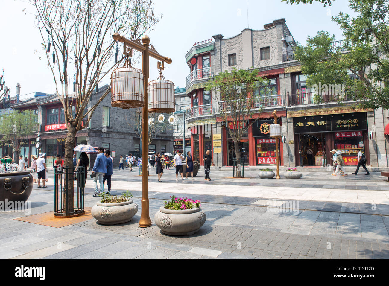The characteristics of pedestrian street hi-res stock photography and ...