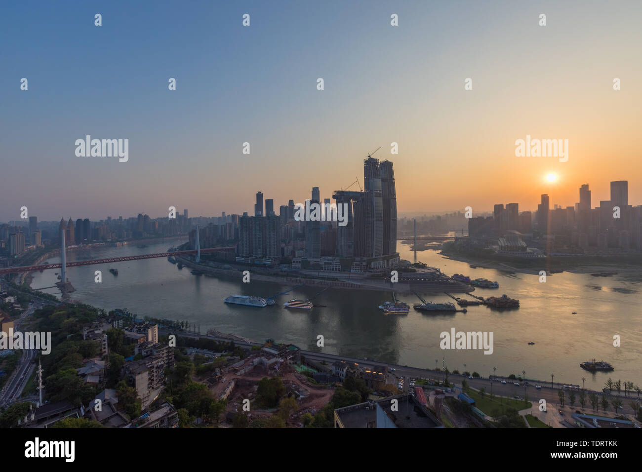 Night view of Chongqing city Stock Photo - Alamy