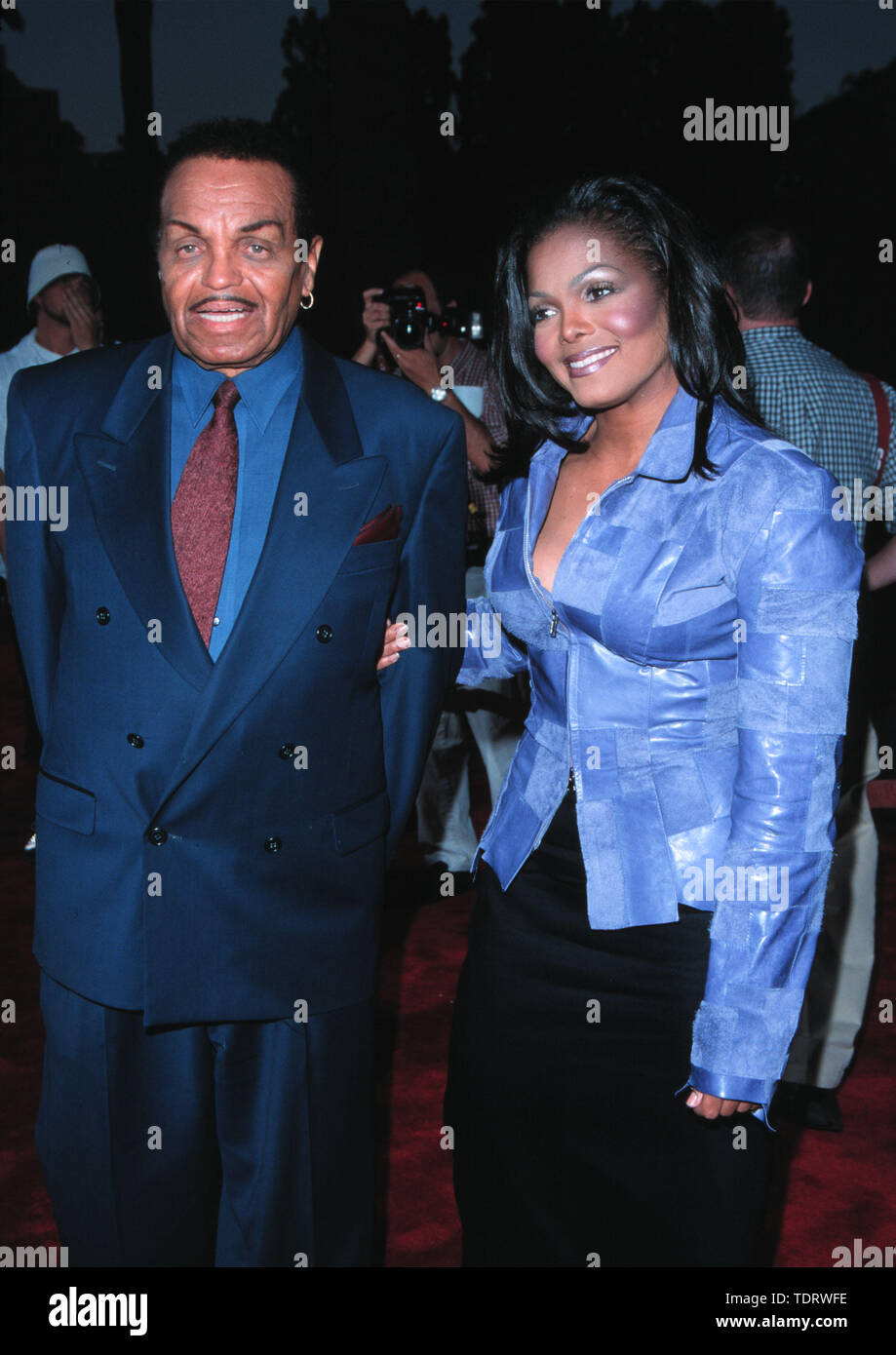 Jul 24, 2000; Los Angeles, CA, USA; Actor JANET JACKSON with her father ...