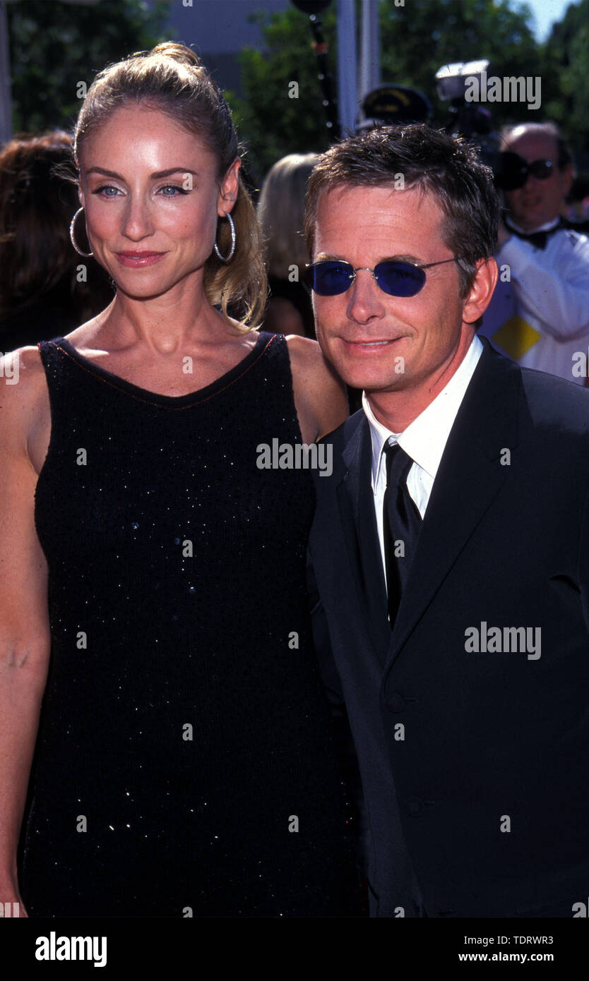 Aug 27, 2000; Los Angeles, CA, USA; Actor MICHAEL J. FOX & wife/actress ...