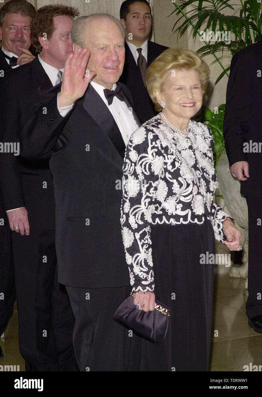 Oct 28, 2000; Los Angeles, California, USA; President GERALD FORD & his ...
