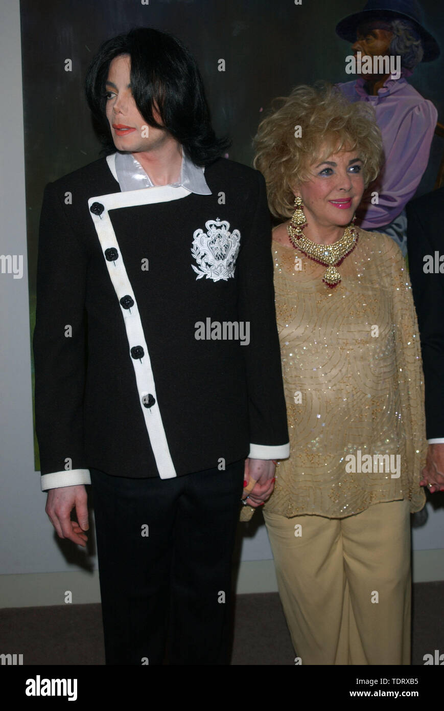 Feb 09, 2002; Laguna Beach, CA, USA; Singer MICHAEL JACKSON + actress ...
