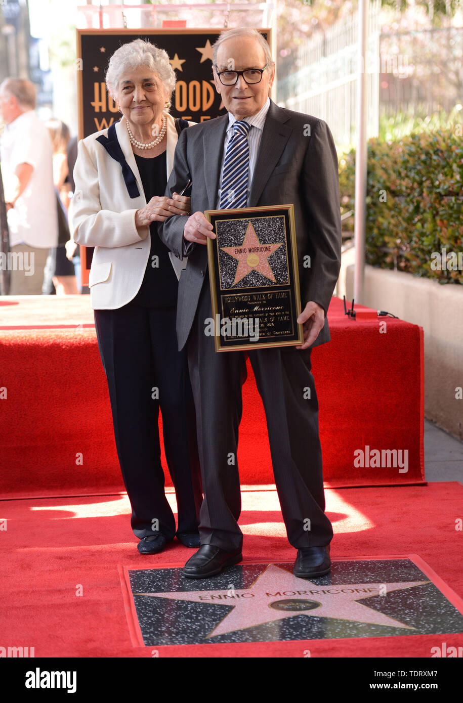 Ennio morricone and wife maria travia hi-res stock photography and ...