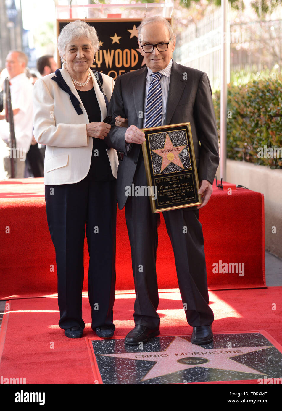 Ennio morricone and wife maria travia hi-res stock photography and ...
