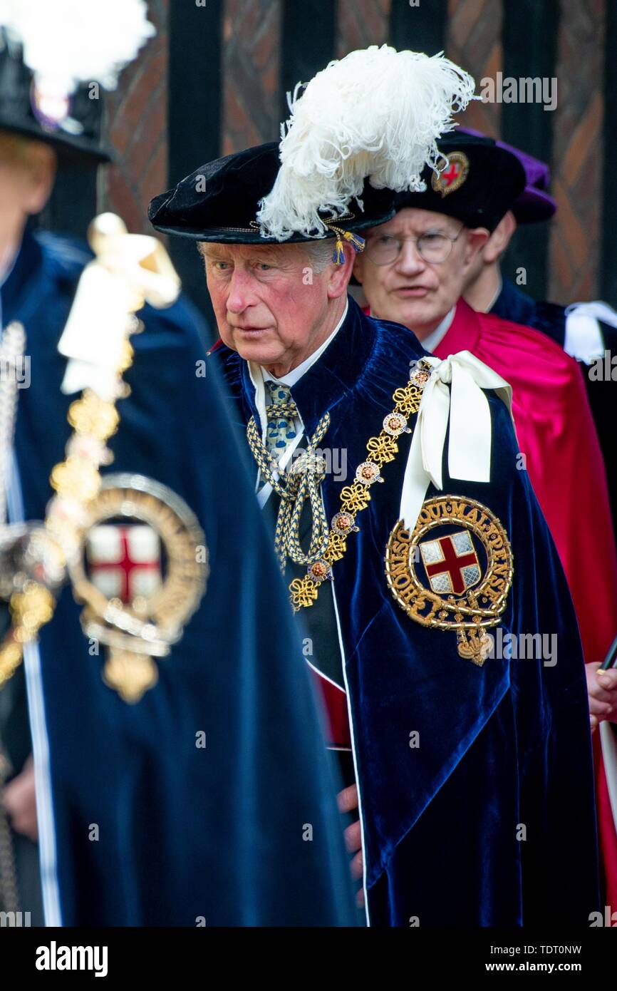 The annual order of the garter ceremony procession in windsor hi-res ...