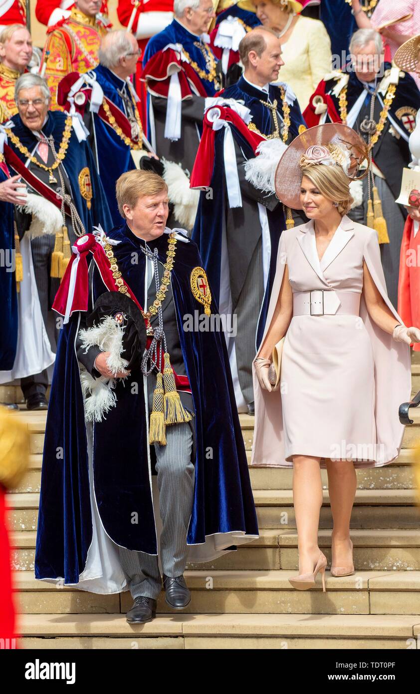 Windsor, UK. 17th June, 2019. King Willem-Alexander and Queen Maxima ...