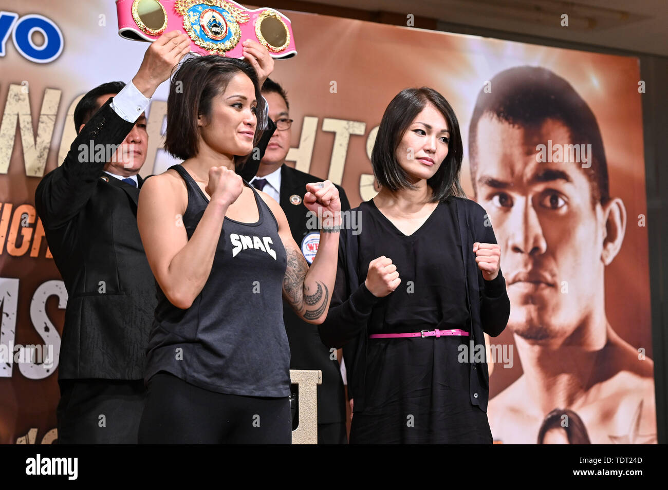 Tokyo, Japan. 18th June, 2019. Casey Morton (USA), Miyo Yoshida (JPN ...