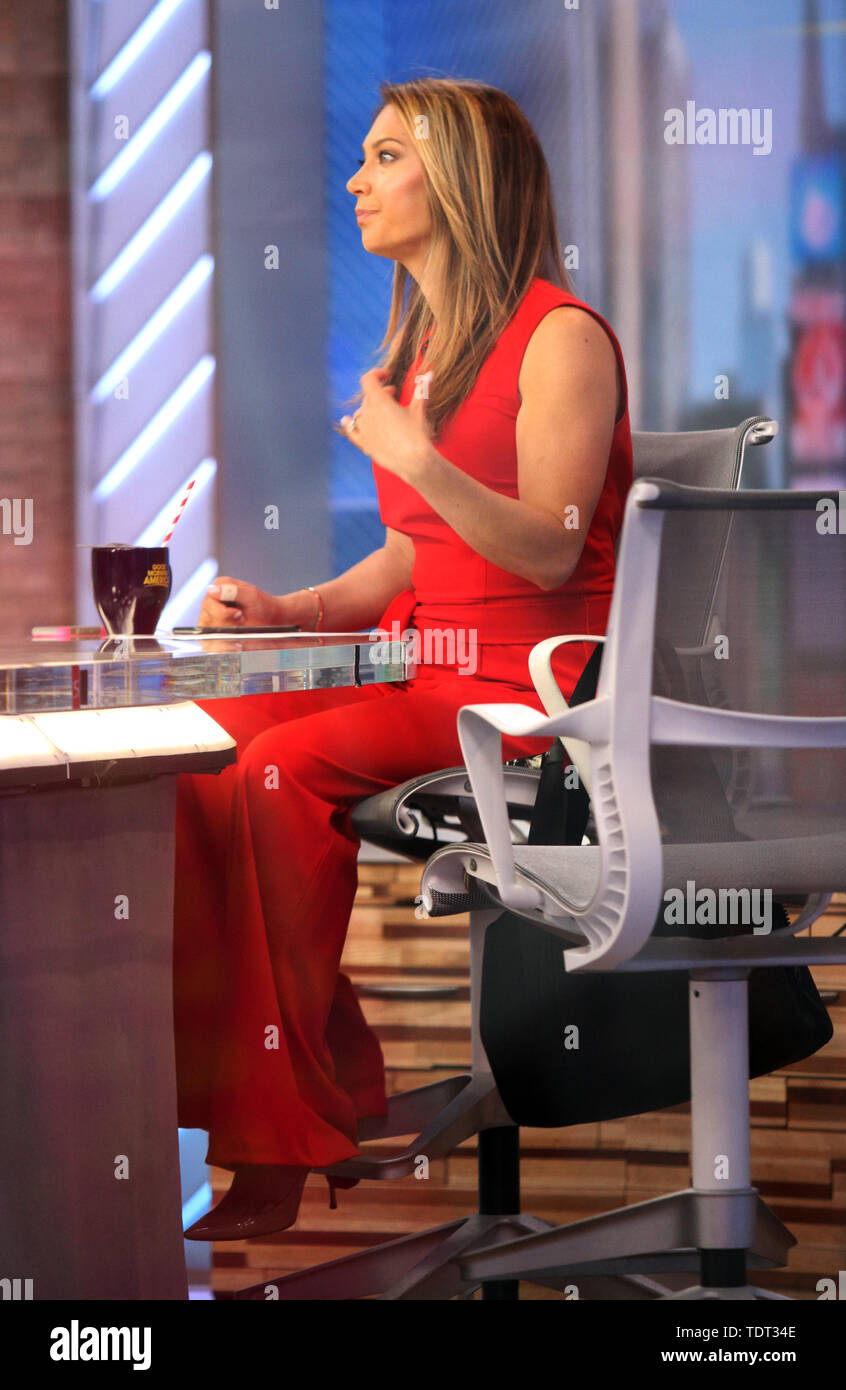 New York, NY, USA. 17th June, 2019. Weather person Ginger Zee on the ...