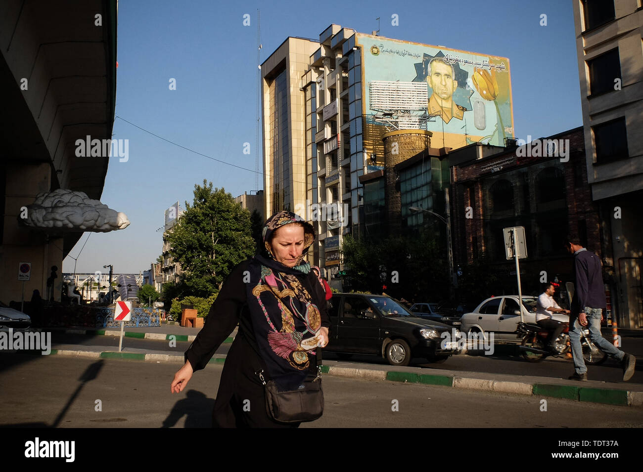 June 17, 2019 - Tehran, Tehran, IRAN - Iranians walk in downtown Tehran ...