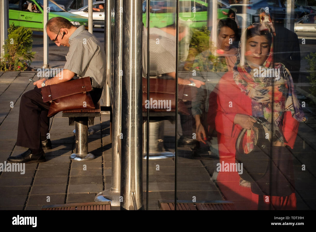June 17, 2019 - Tehran, Tehran, IRAN - Iranians walk in downtown Tehran ...