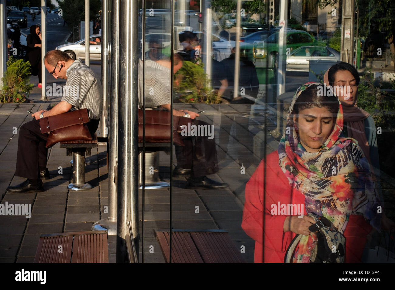 June 17, 2019 - Tehran, Tehran, IRAN - Iranians walk in downtown Tehran ...