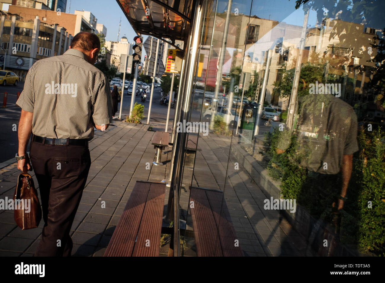 June 17, 2019 - Tehran, Tehran, IRAN - Iranians walk in downtown Tehran ...