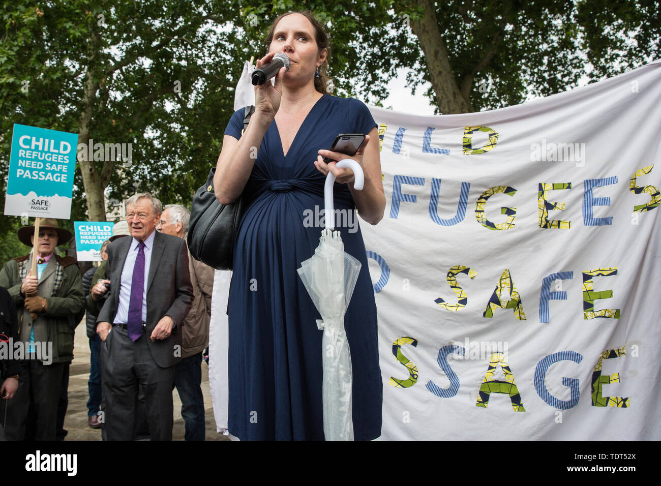 London, UK. 18 June, 2019. Eleanor Harrison OBE, CEO of Safe Passage ...