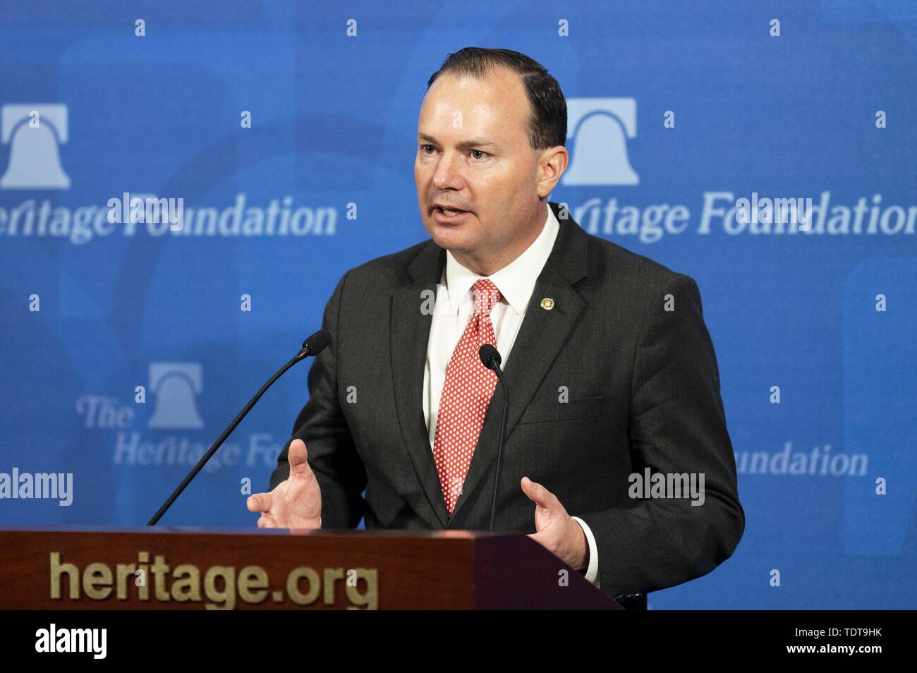 Washington, D.C, USA. 18th June, 2019. U.S. Senator MIKE LEE (R-UT ...