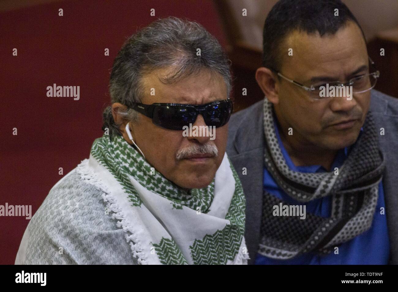 June 4, 2019 - Seuxis Pausias HernÃ¡ndez known by his pseudonym Jesus Santrich in the plenary of ...