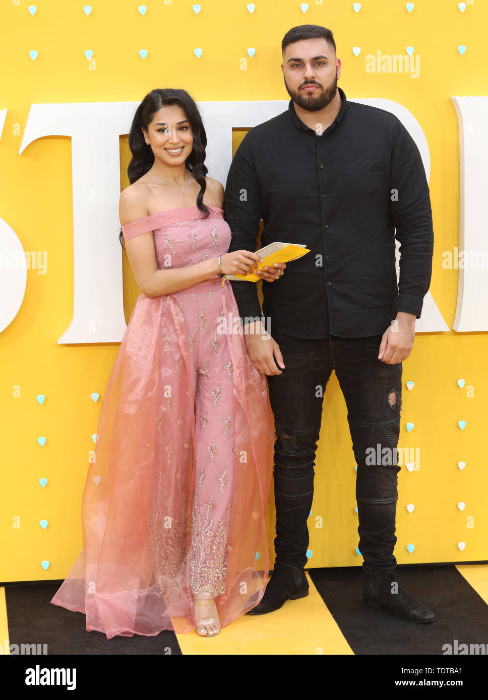 London, UK. 18th June, 2018. Erim Kaur and a guest attend the UK Premiere of Yesterday at the ...