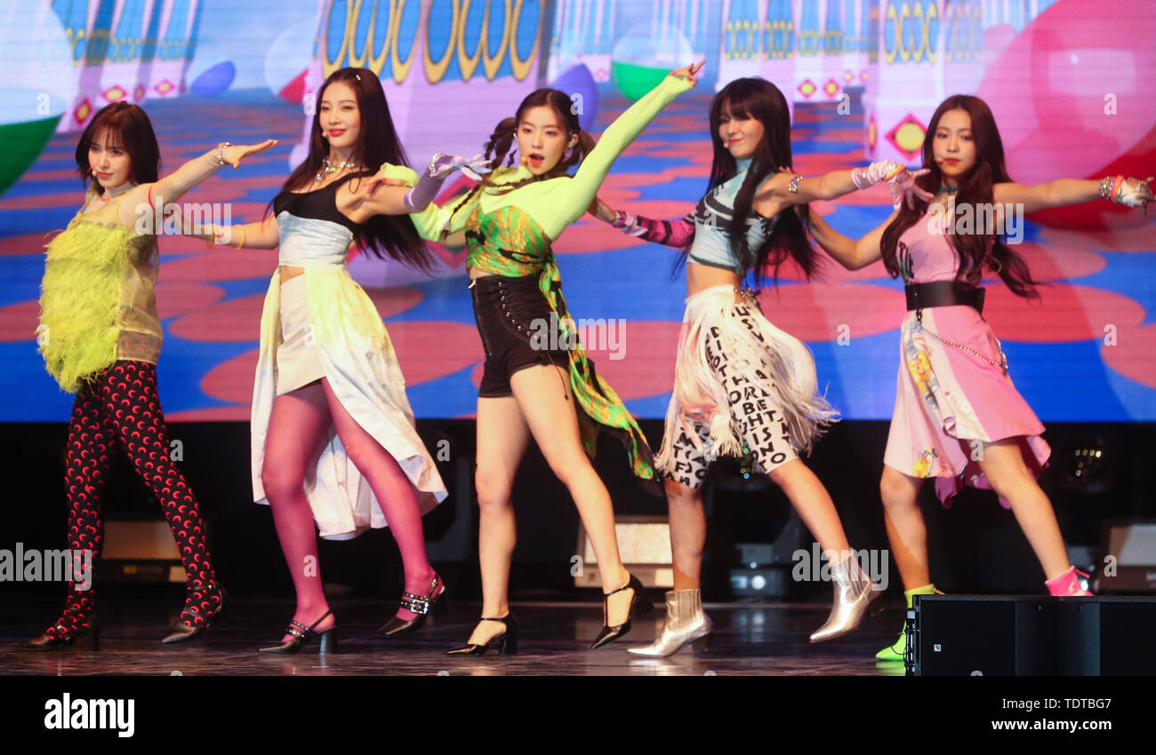 19th June, 2019. S. Korean girl group Red Velvet South Korean girl ...