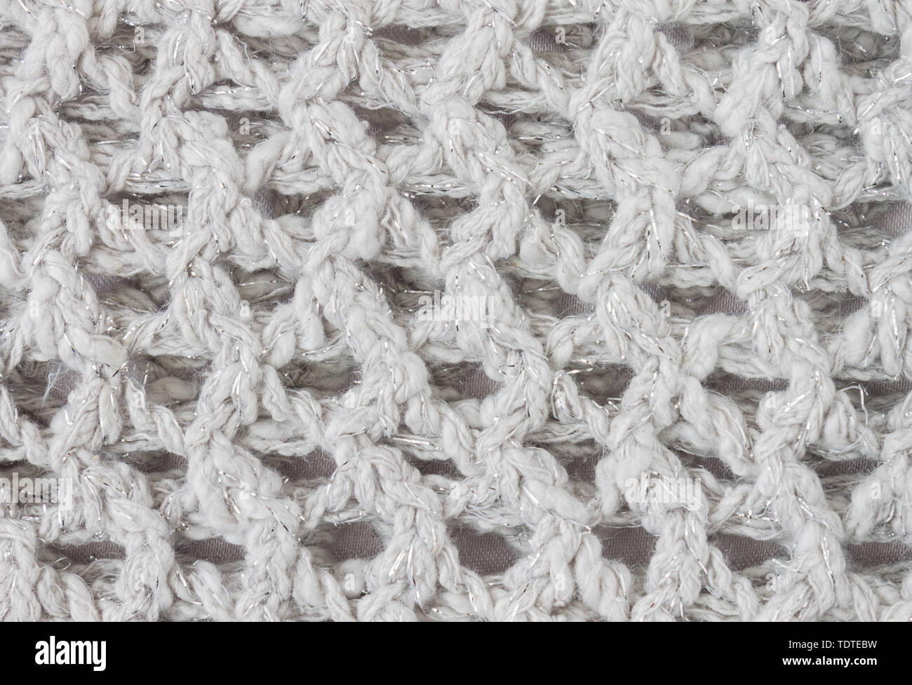 White Knitting Texture or Knitted Texture Background in macro style ...