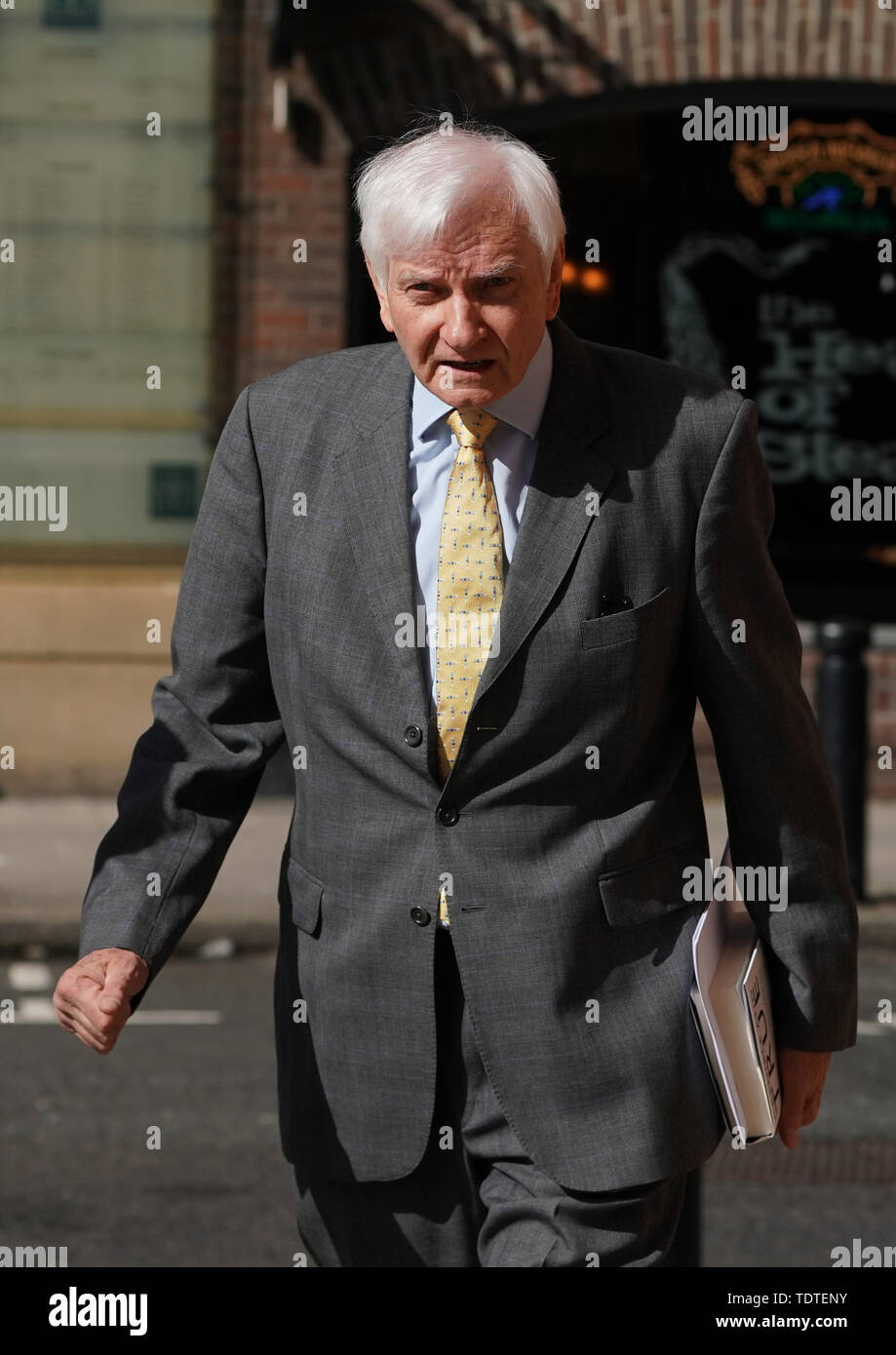 Former Tory MP Harvey Proctor arrives at Newcastle Crown Court to give ...