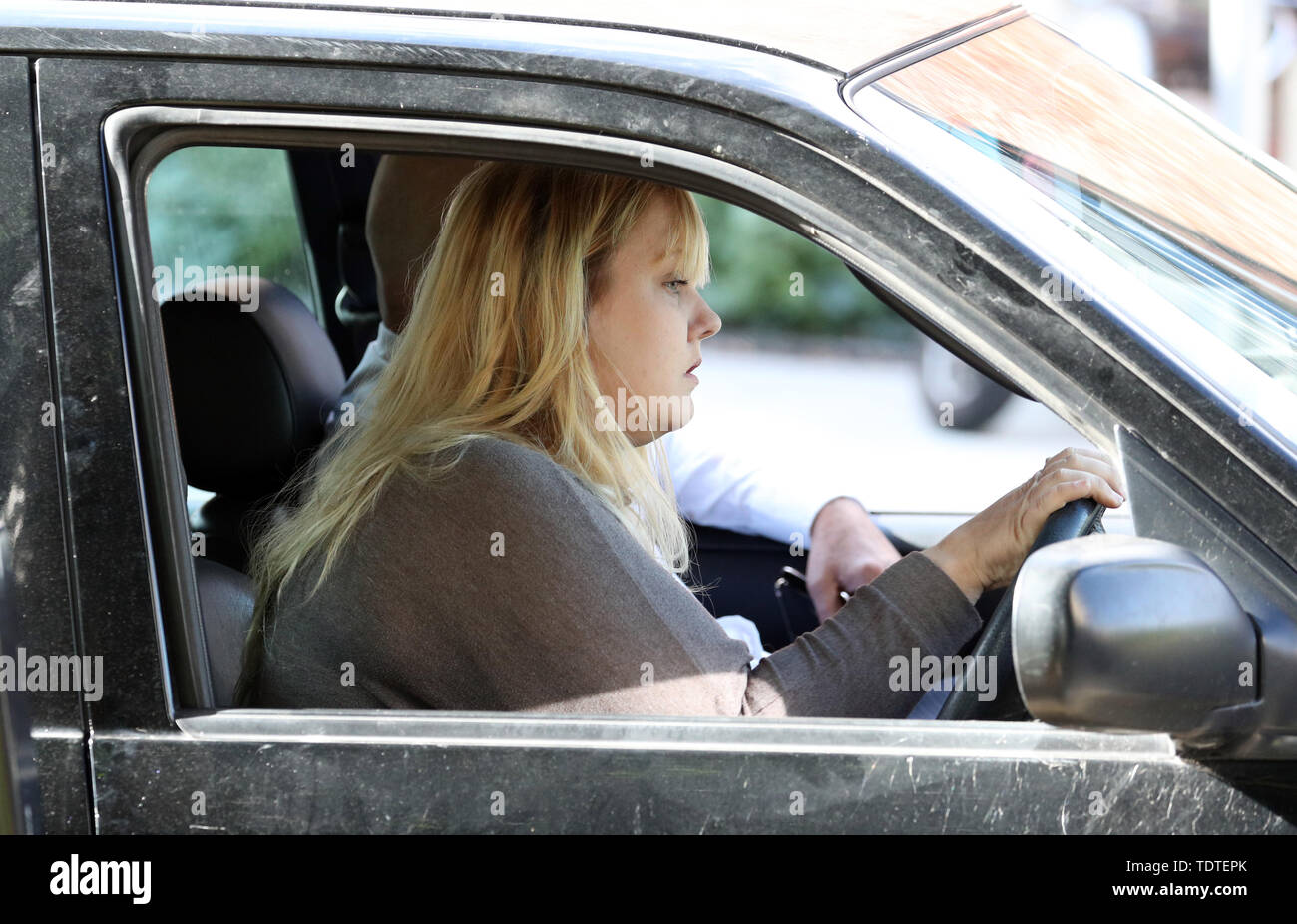 Stacey White, mother of Lucy McHugh, arrives at Winchester Crown court ...