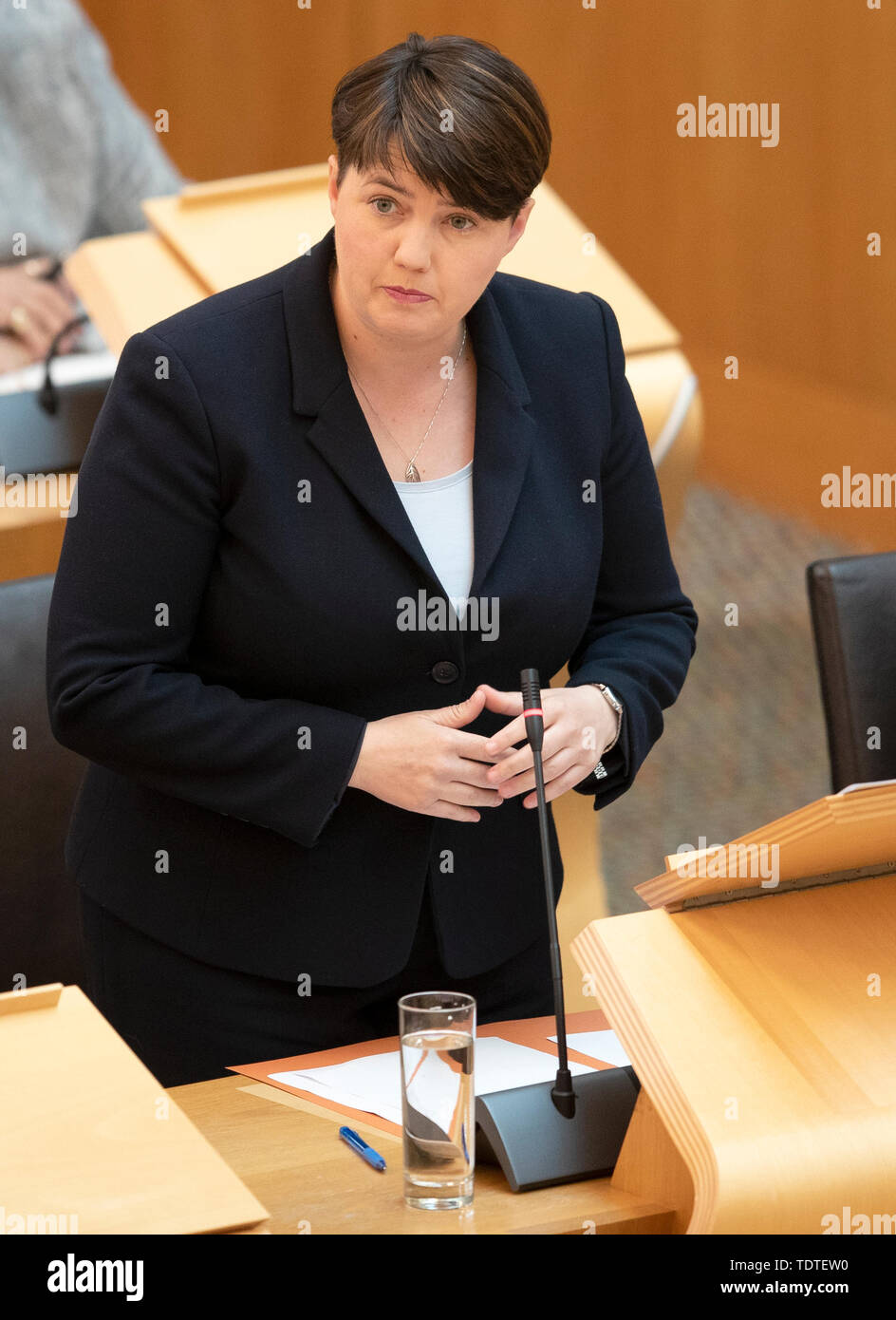 Scottish Conservative leader Ruth Davidson during First Minister's ...