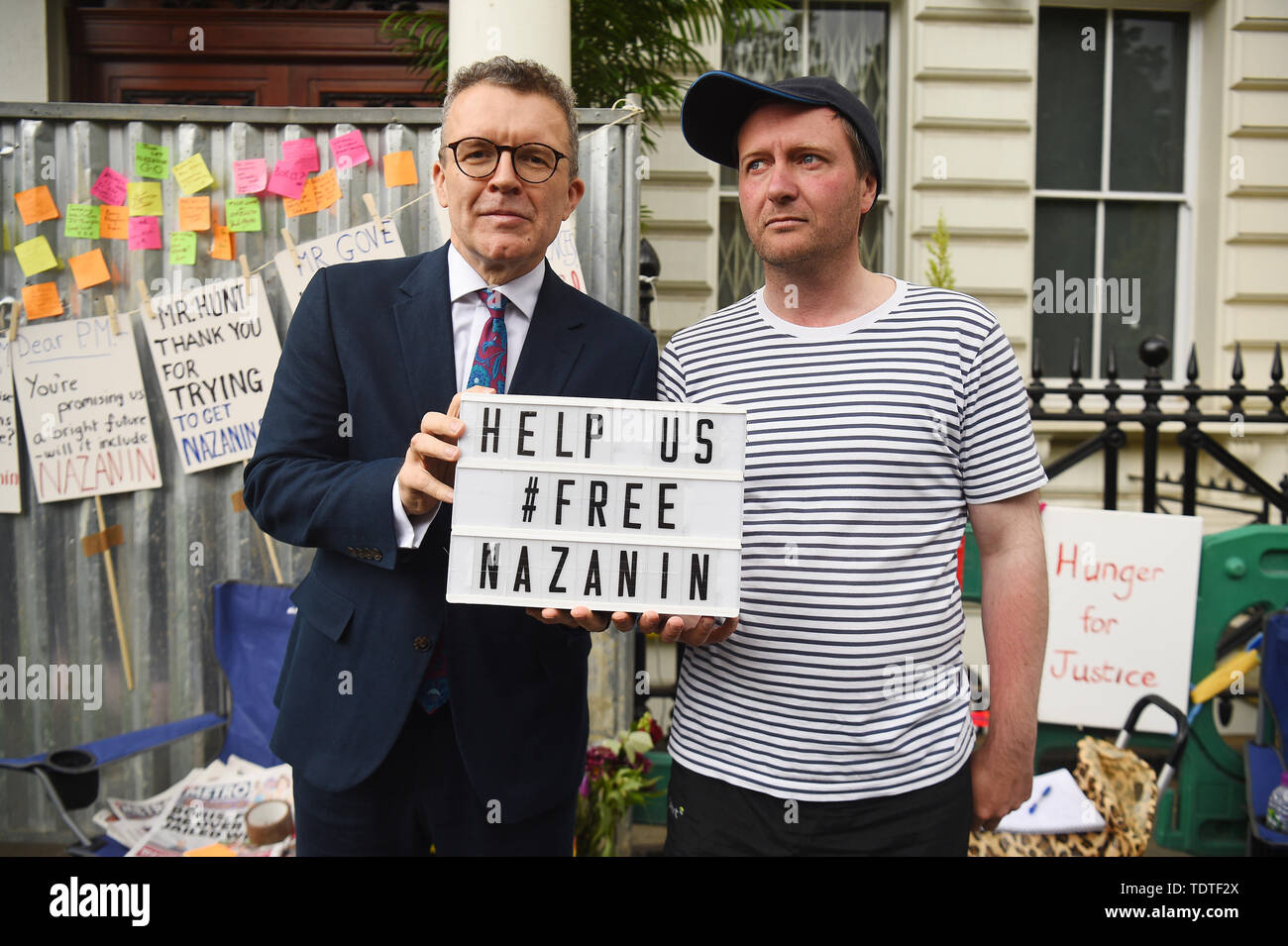 Labour deputy leader Tom Watson and Richard Radcliffe (right), the ...