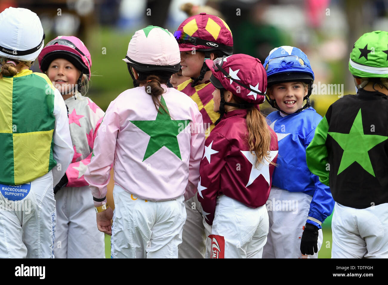 Jockey's Holly Farr (left) and Nell Stephens (right) before the ...