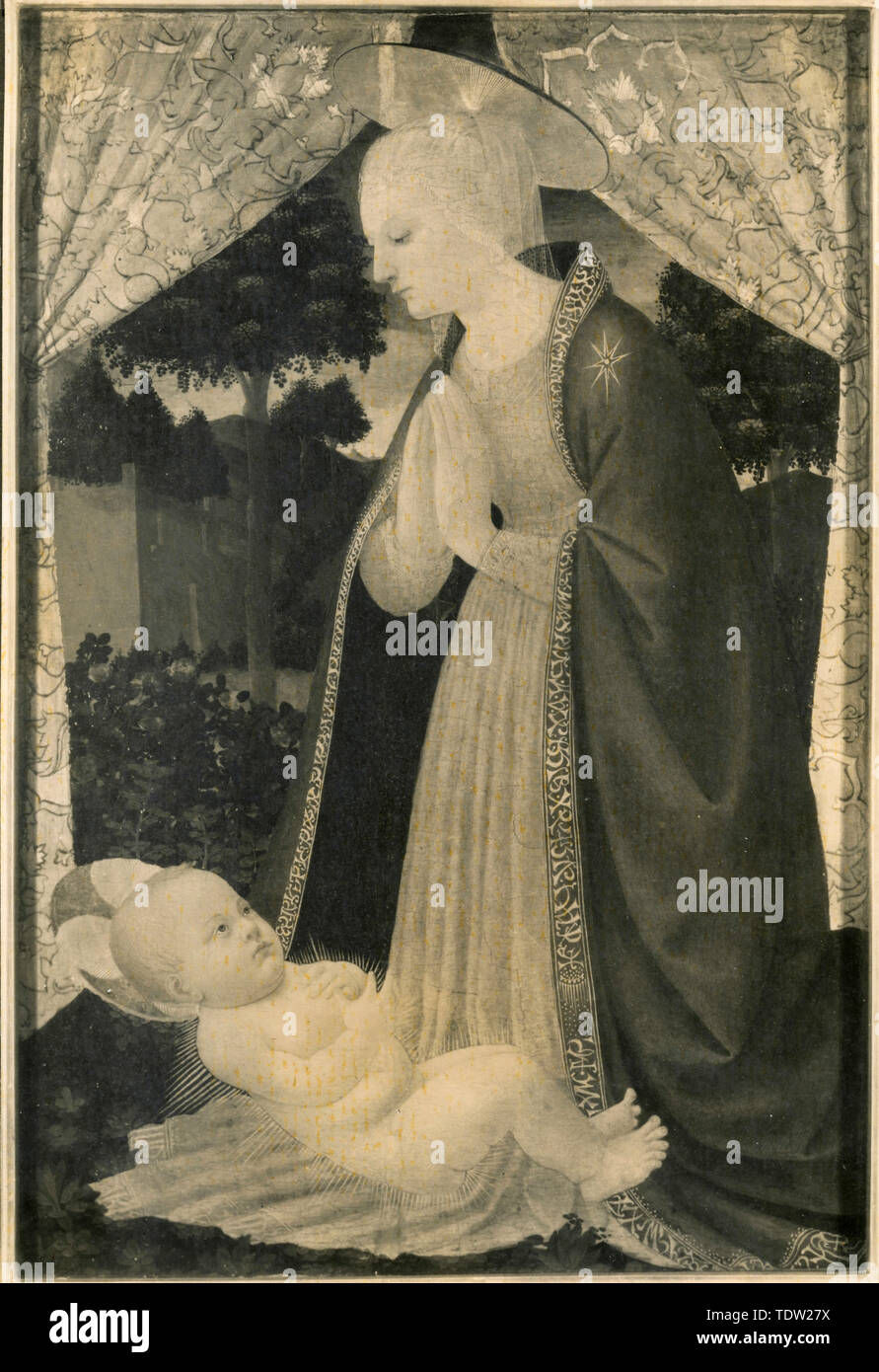 The virgin adoring the child hi-res stock photography and images - Alamy