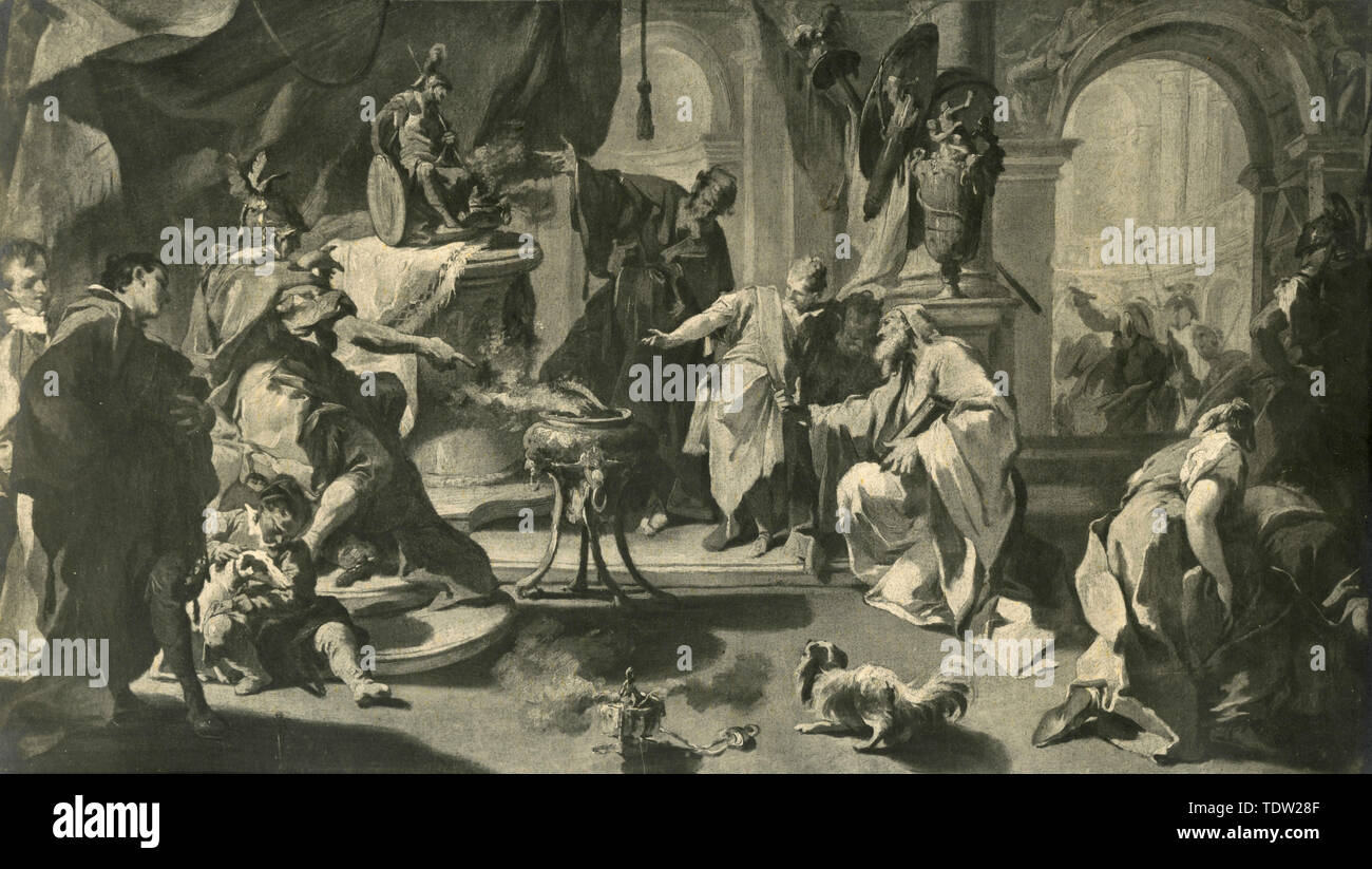 The Oath of Hannibal, painting by Giambattista Pittoni Stock Photo - Alamy