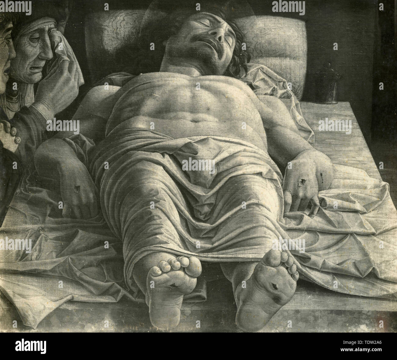 The Dead Christ, painting by Andrea Mantegna Stock Photo - Alamy