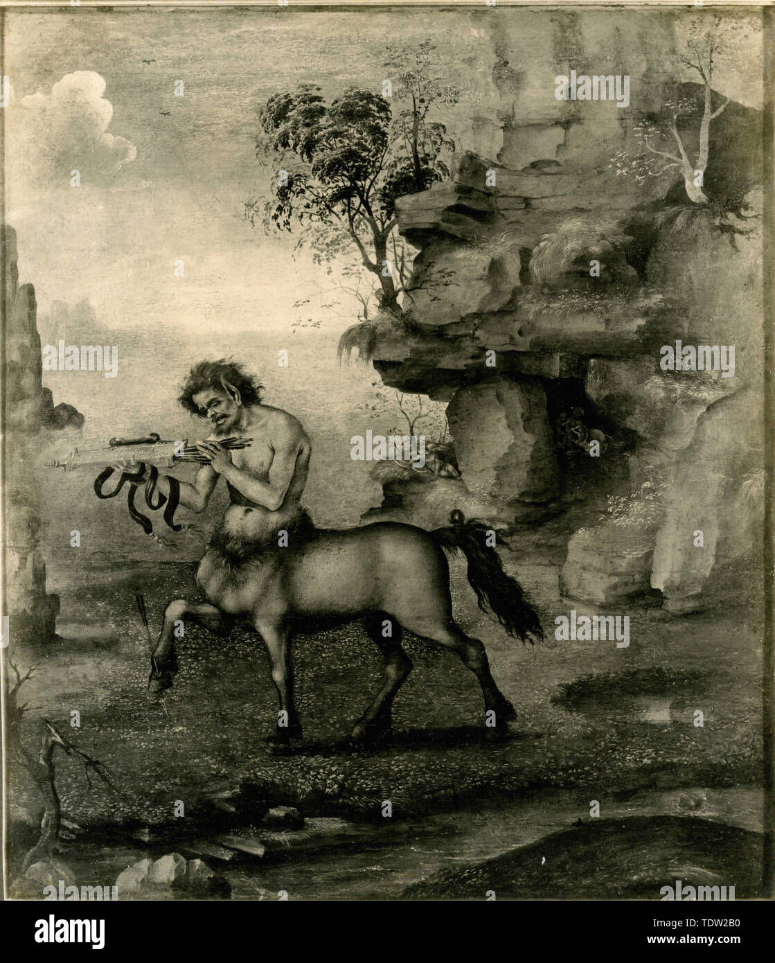 A Wounded Centaur, painting by Filippino Lippi Stock Photo - Alamy