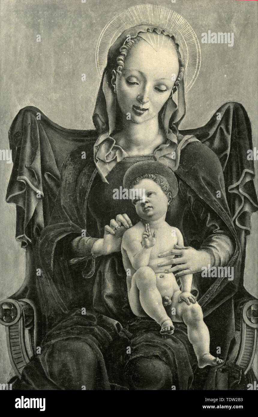 The Virgin and Child, painting by Cosimo Tura Stock Photo - Alamy