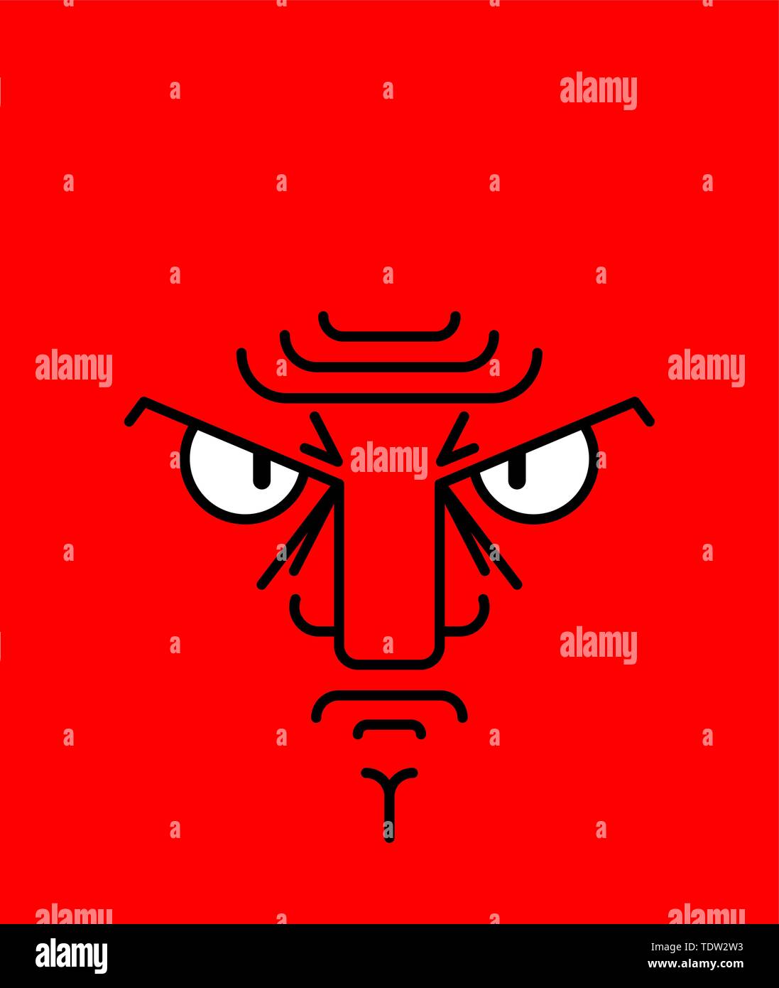 Cartoon furious man red face hi-res stock photography and images - Alamy