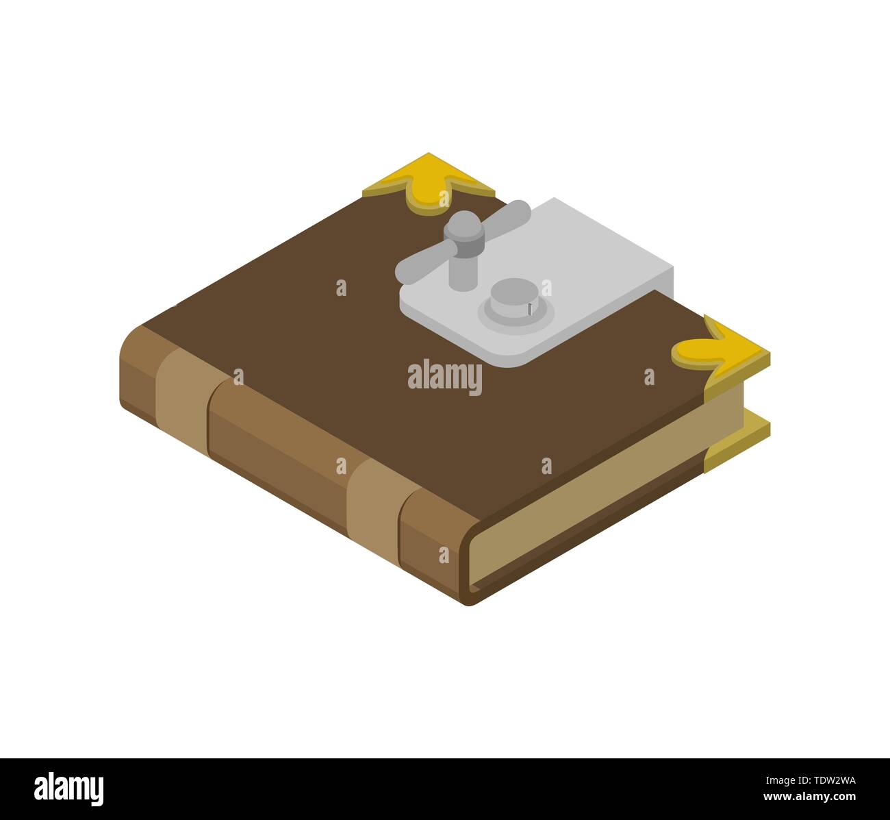 Book with lock. Secret knowledge. Vector illustration Stock Vector ...