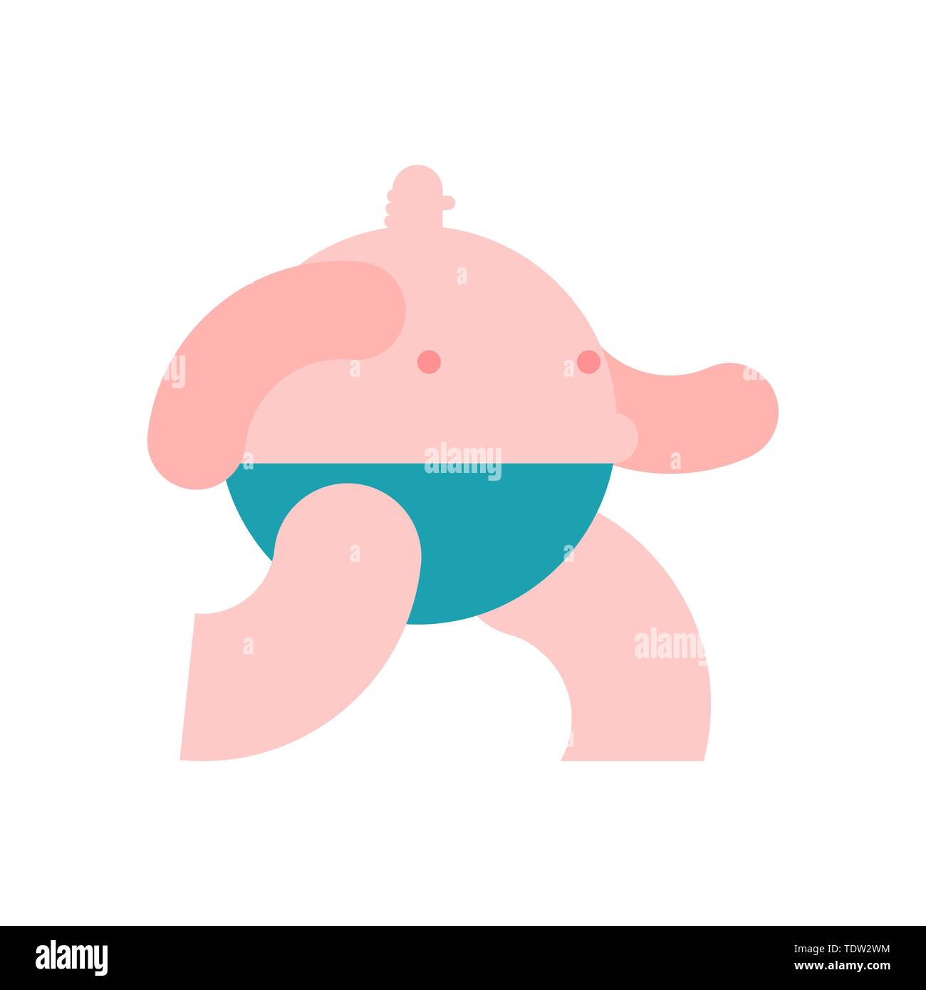 Fat male running Cut Out Stock Images & Pictures - Alamy