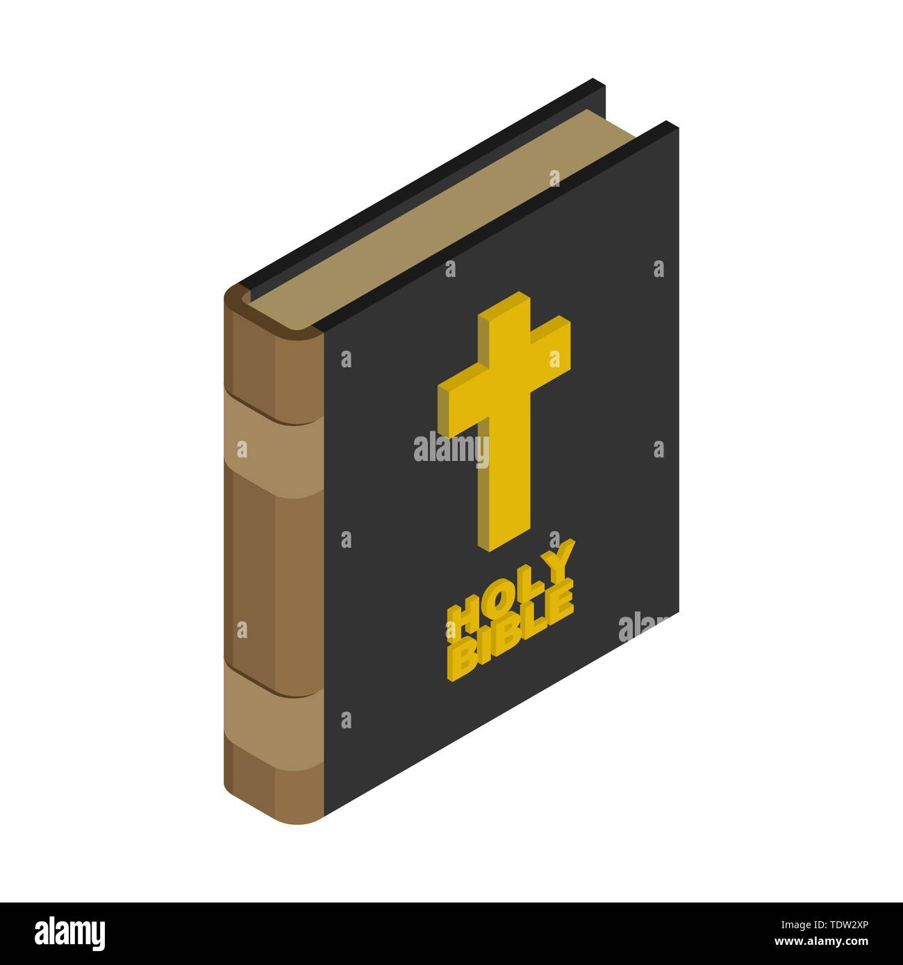 Holy bible isometric. religious christian book symbol Stock Vector ...