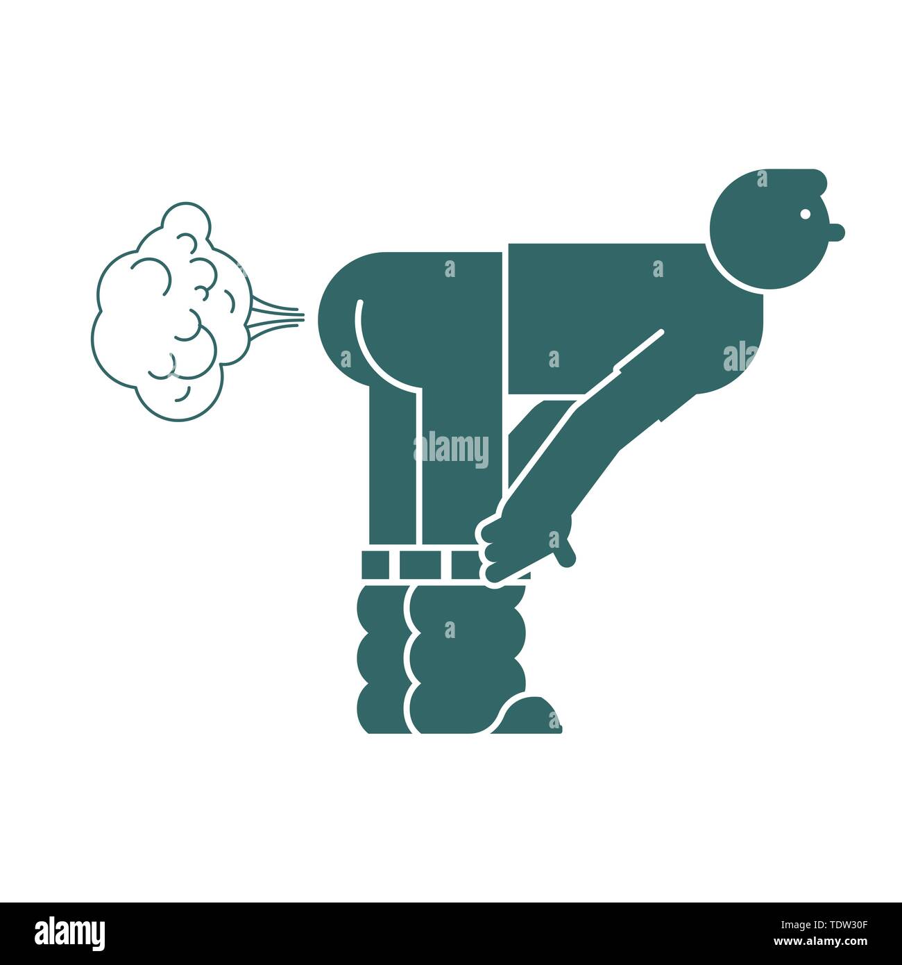 Guy fart. Man took off his pants and Stock Vector Image & Art - Alamy