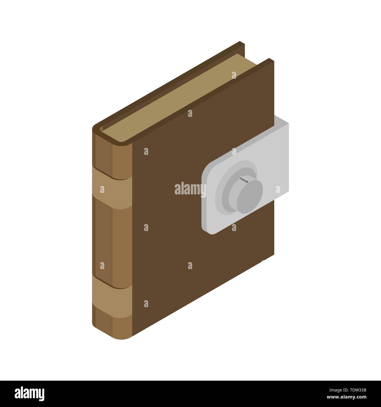 Book with lock. Secret knowledge. Vector illustration Stock Vector ...