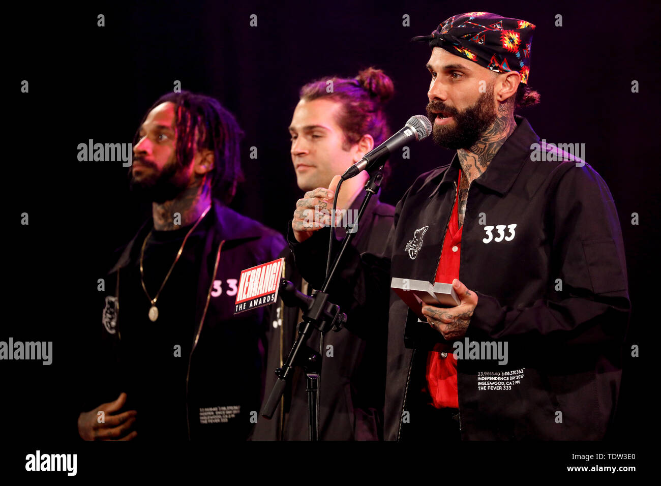 Fever 333's Stephen Harrison, Aric Improta and Jason Aalon Butler with ...