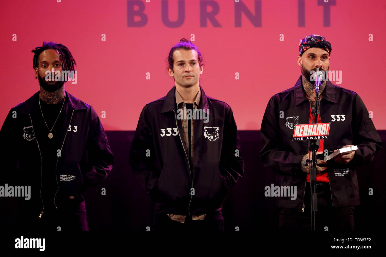 Fever 333's Stephen Harrison, Aric Improta and Jason Aalon Butler with ...