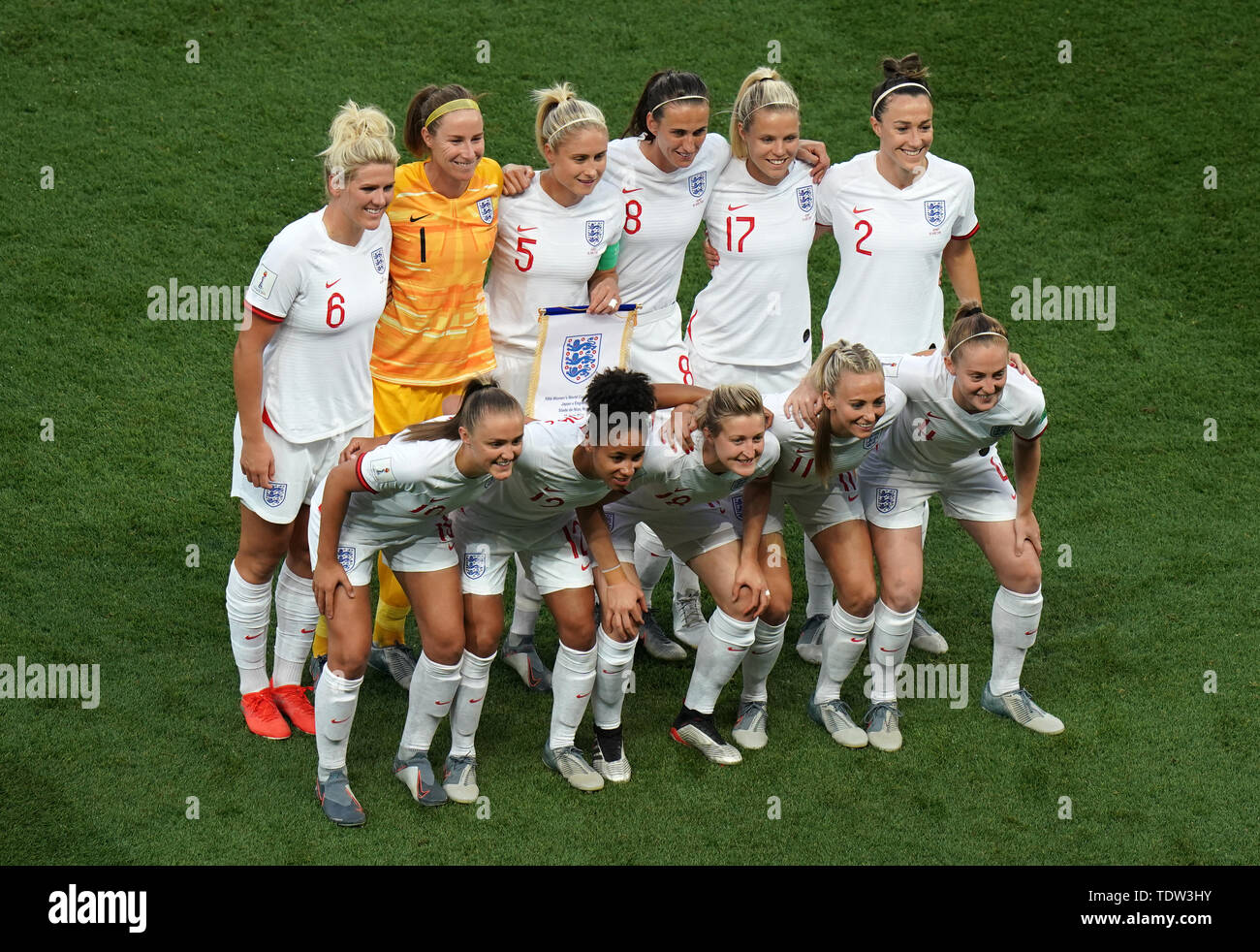 The England Women's team line up during the FIFA Women's World Cup ...