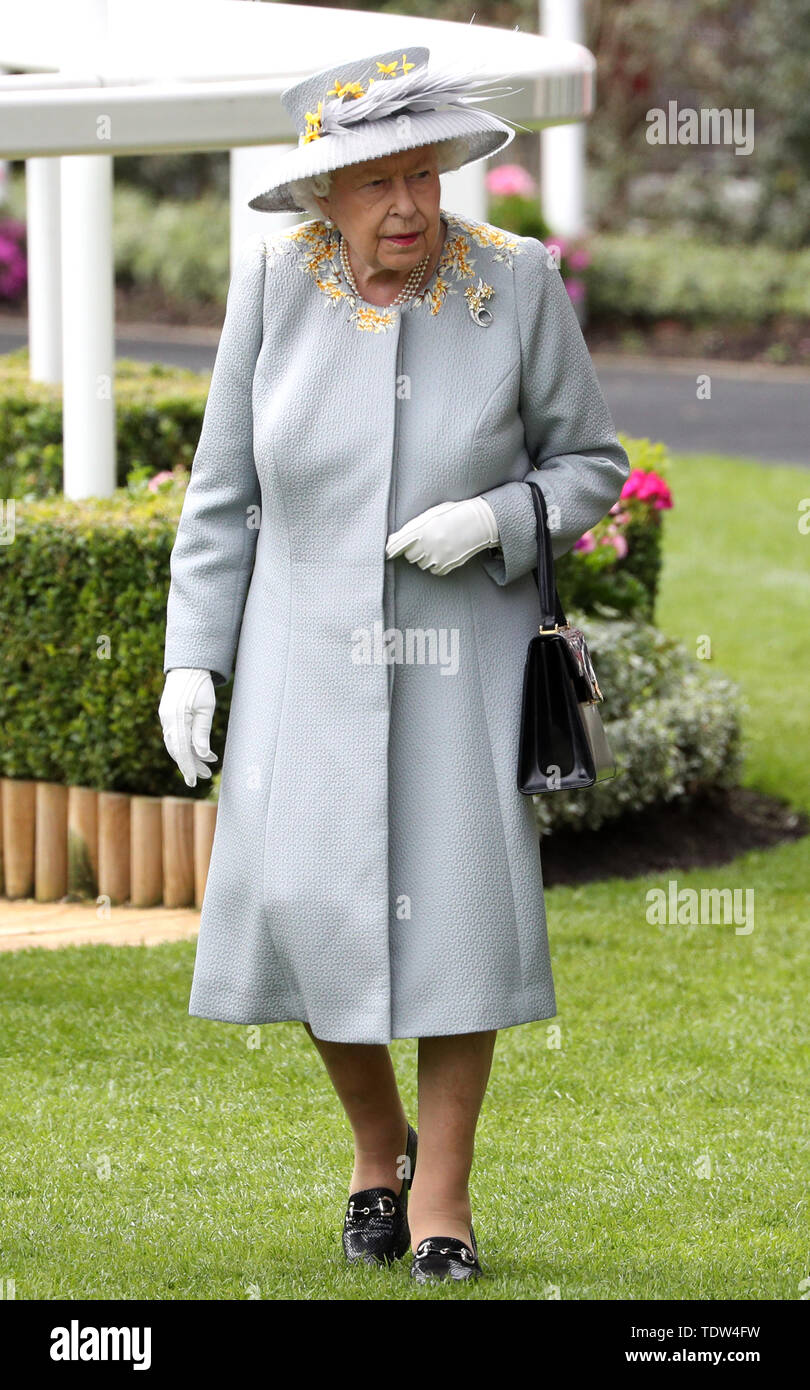 Queen Elizabeth II during day three of Royal Ascot at Ascot Racecourse ...